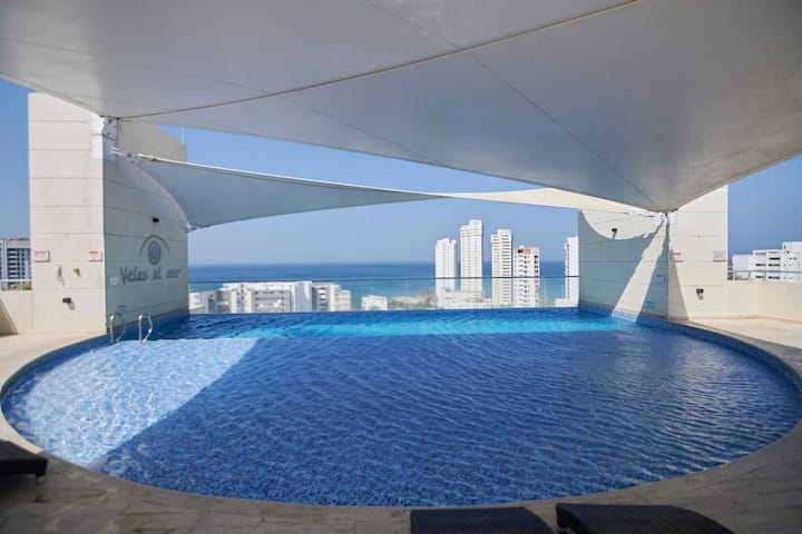 Vm-408 Espectacular Apartaestudio Velas Al Mar - Santa Marta