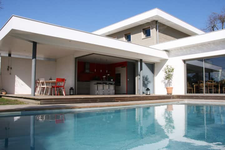 Villa 8 Personnes Avec Piscine - Capbreton
