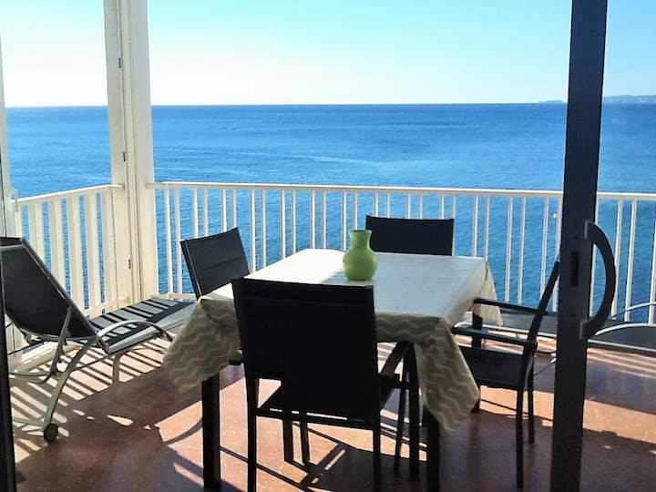 Appartement 1re Ligne De Mer ,3 Chambres Piscine - Roses