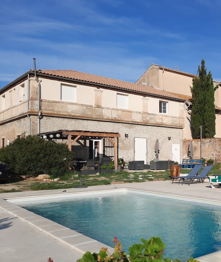Maison 260 M2, Domaine Viticole Très Calme Piscine - Valras-Plage