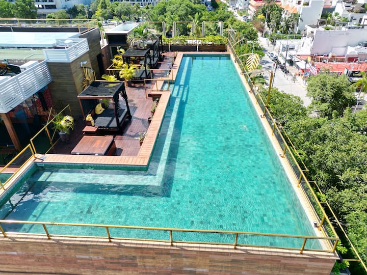 En 5av A 1 Calle De La Playa, Alberca Vista Al Mar - Playa del Carmen
