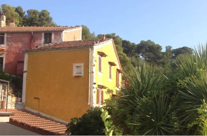 House With Garden In Medieval Village Near The Sea - Andora