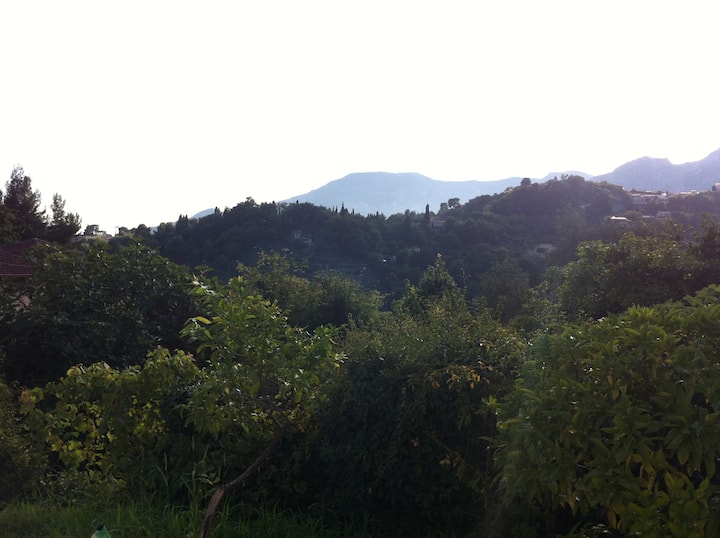 Studio Au Calme Dans Villa - Terrasse Privée. - Plage Hawaii - Menton