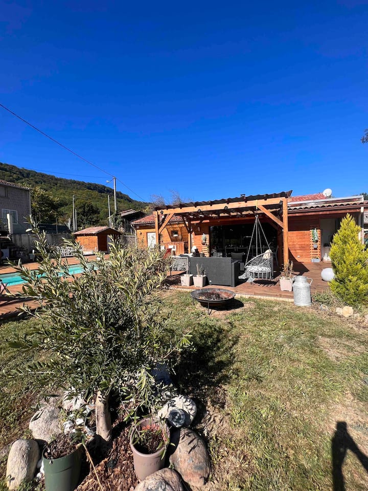 Maison Bois Piscine Et Jacuzzi - Lavelanet
