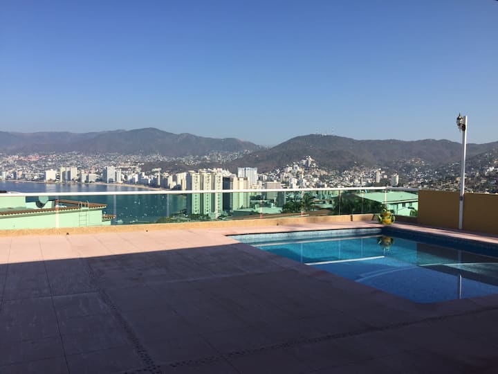 ºVilla Belénº Con Increíble Vista A La Bahía - Acapulco