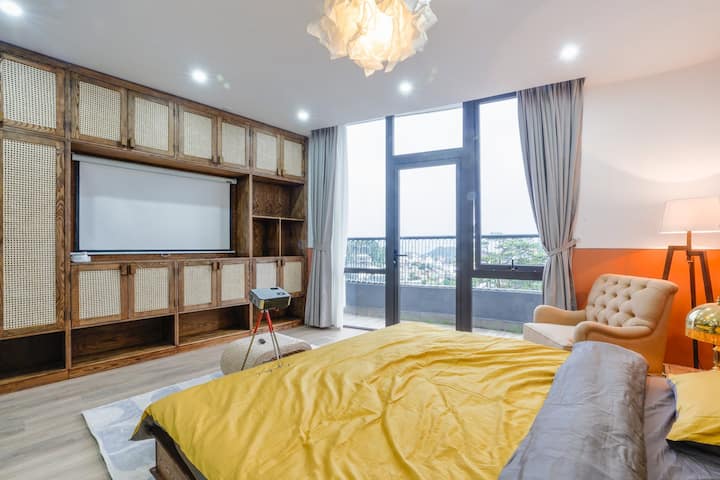 Căn Hộ Aura 1 Phòng Ngủ-ban Công-city&mountainview - 달랏