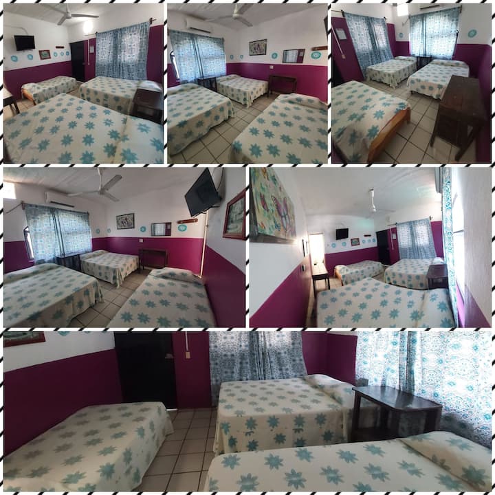 Habitación Quíntuple #16 (5 Personas) - Manzanillo