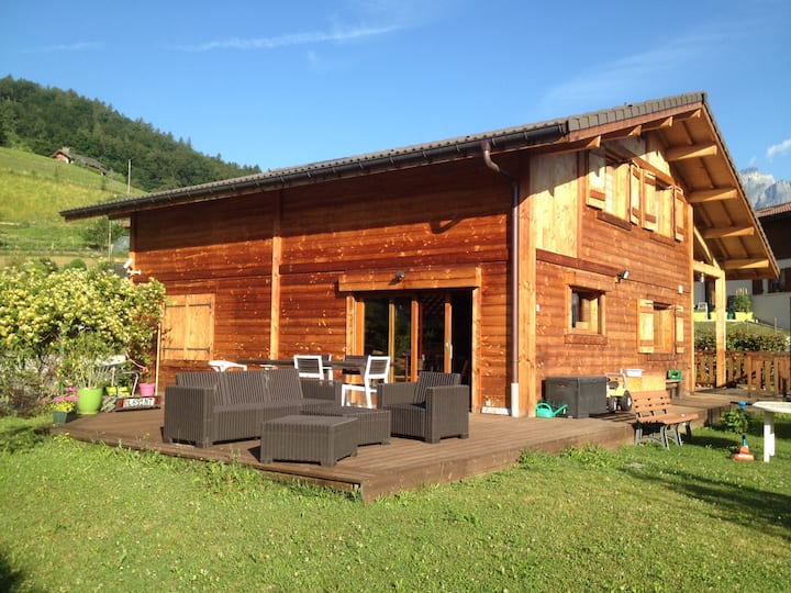Le Schuss, Chalet Au Centre Des Activités - Megève