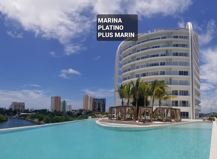 Hermoso Departamento Marina Platino Plus - Mazatlán