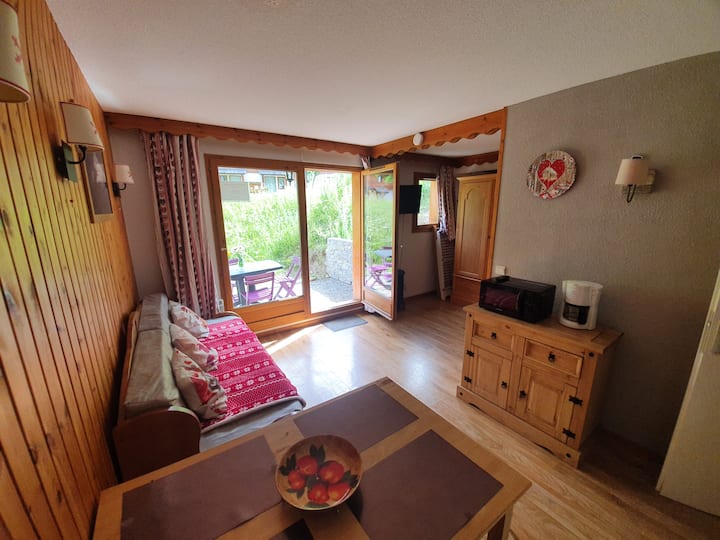 Chaleureux T3 Style Montagne, Rez De Jardin, Sud. - Puy-Saint-Vincent
