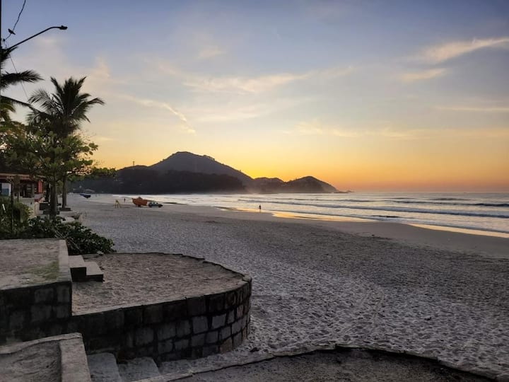 Apartamento Para 8 Pessoas A 70m Da Praia Grande - Ubatuba