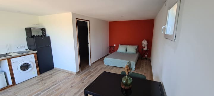 Superbe Studio En Rdc De Villa Avec Piscine - Santa Giulia