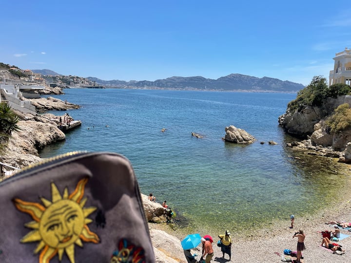 Marseille Corniche Kennedy Directement à La Plage. - Marseille