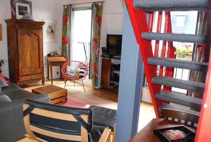 Duplex Lumineux Proche Canal St Martin. 2 Chambres - Paris Gare de Lyon