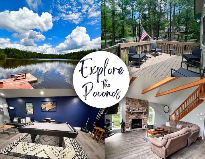 Cozy Pocono Cabin W/ Lake Access | Fire Pit | Ps4 - Pocono Mountains, PA