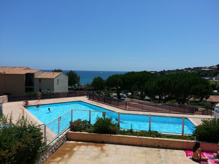 Appt F2 Dans Domaine Avec Piscine-mer-plage-tennis - Roquebrune-sur-Argens