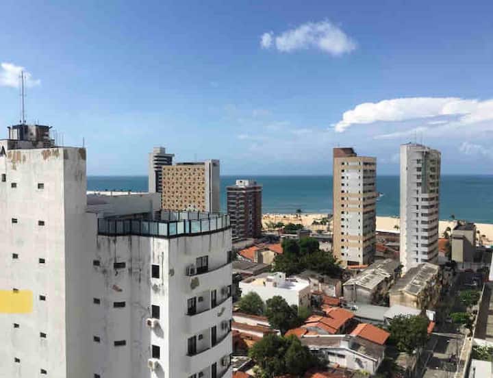 Apto Vista Mar, 3 M á Pé Da Beira Mar/calçadão - Fortaleza