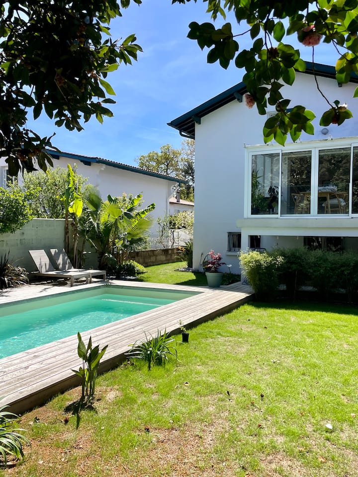 Biarritz : Maison Familiale Jardin Piscine - Biarritz