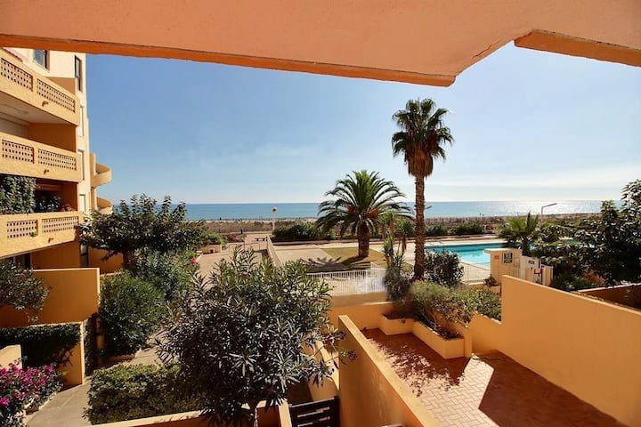 Duplex 58 M², Vue Mer, Piscine, Clim, Parking - Le Barcarès