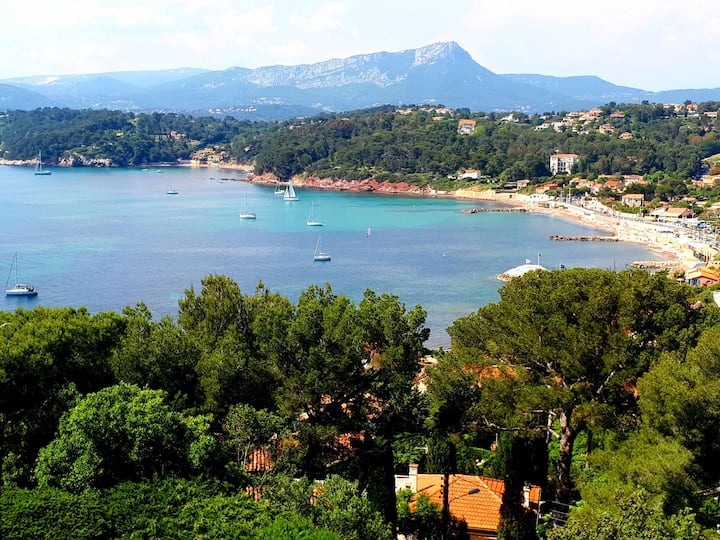 Vue Mer, Plages à Pieds, Spa De Nage, 4p Le Pradet - La Valette-du-Var
