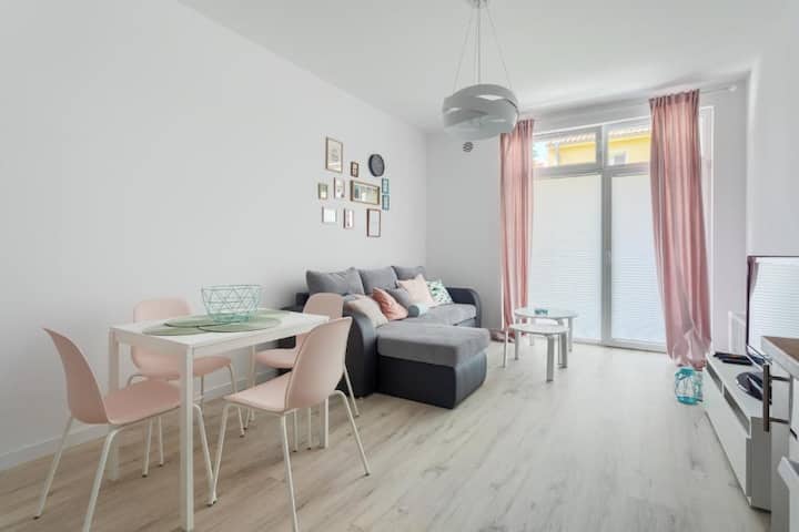 Apartament Kolorowy Przy Plaży - Giżycko