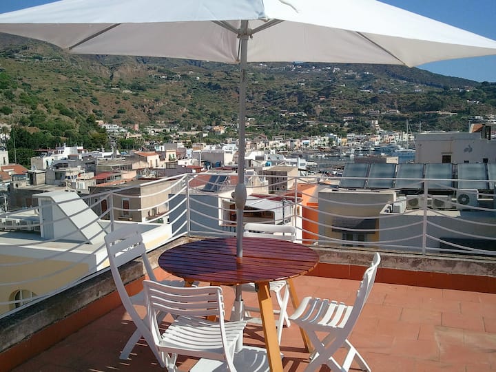 Lipari, City Center With Panoramic Terrace - Lipari