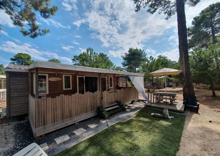 Mobile-home Dans Camping Accès Direct à L'océan - Vendays-Montalivet