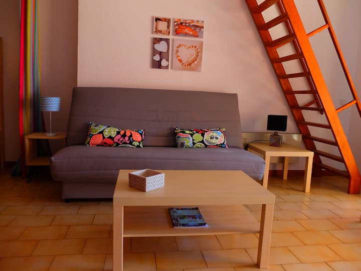 Gran Estudio - Terraza - 50 M Playa - Tiendas Y Restaurantes Cercanos. - Les Lecques