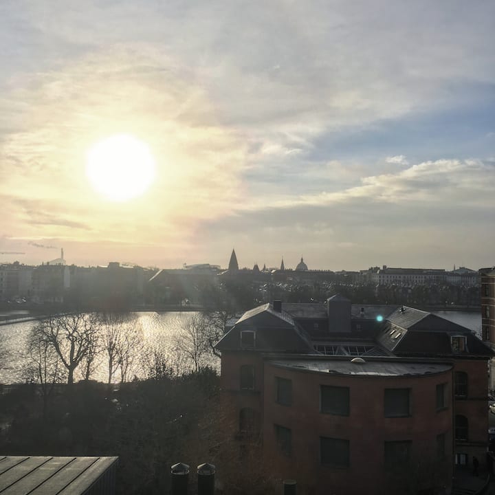 Penthouse Flat With A View, Close To Copenhagen C - Kopenhagen