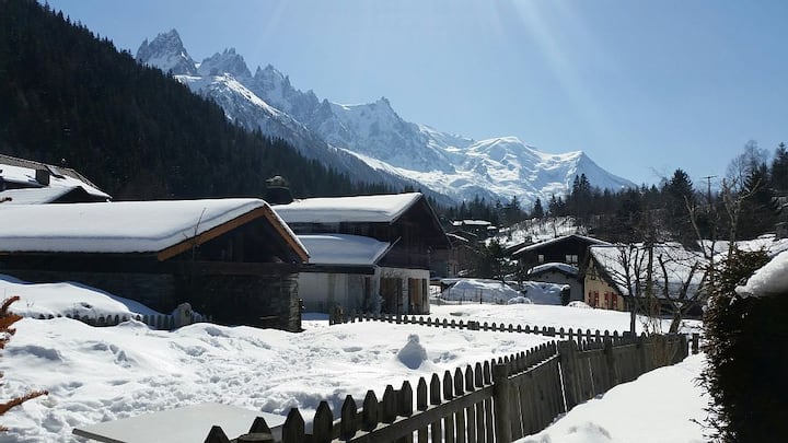 T2 Dans Hameau Pittoresque Vue Mont Blanc - 샤모니