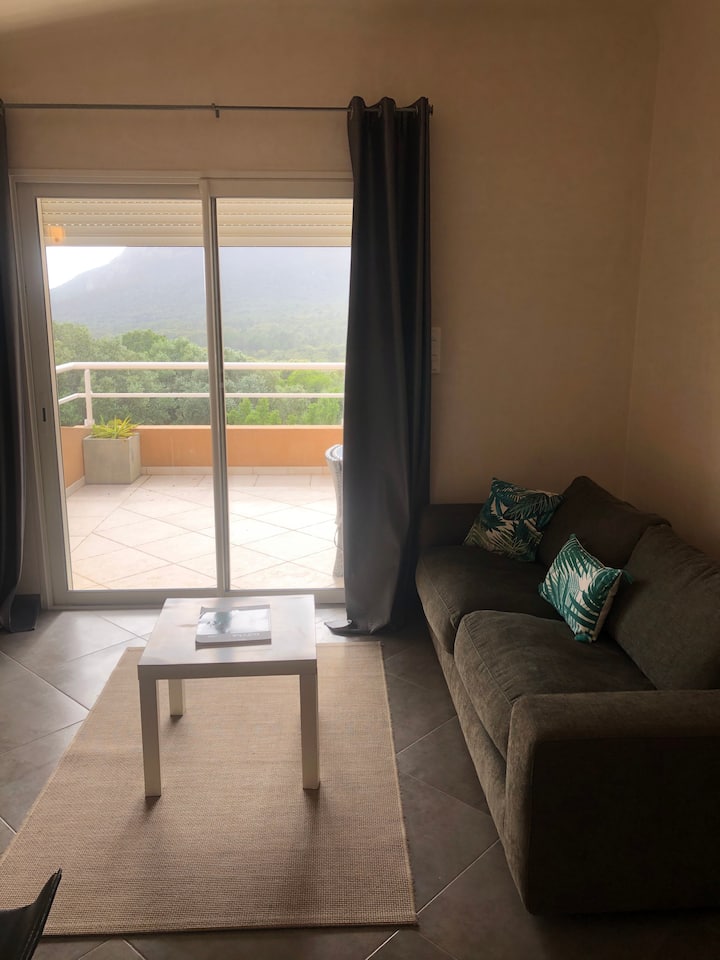 Très Bel Appartement Moderne Plein Sud Vue Mer - Plage de Figari