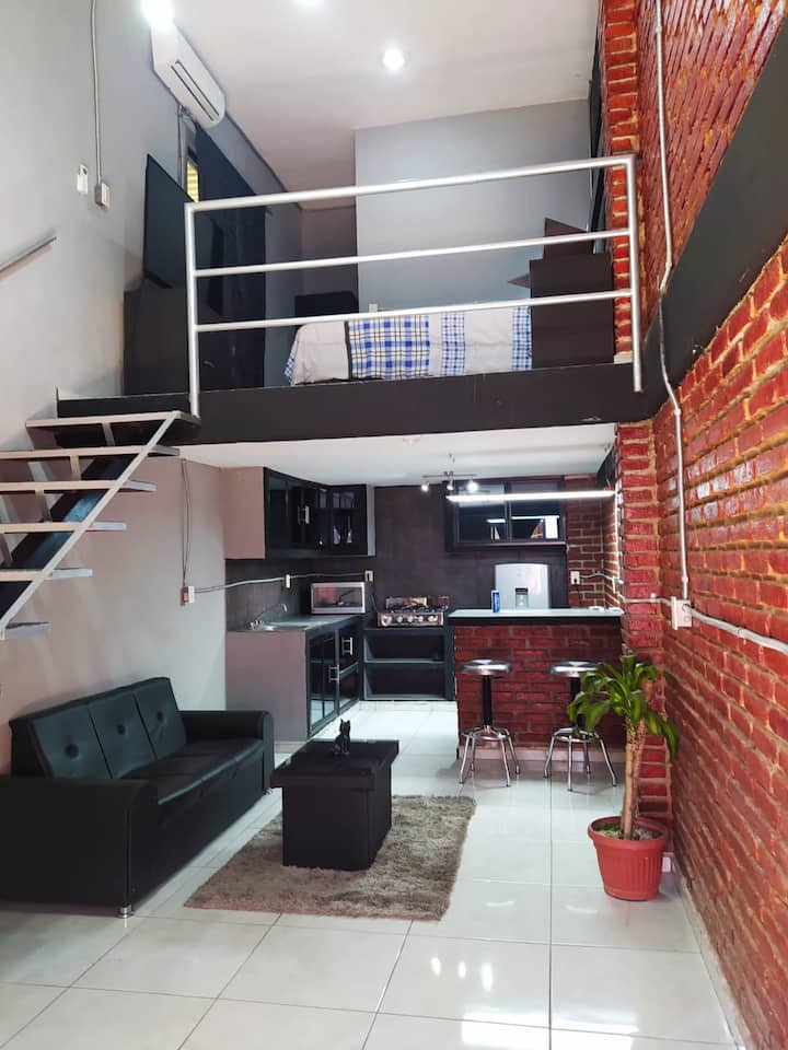 Loft  Equipado Con Terraza. - Córdoba, Mexico