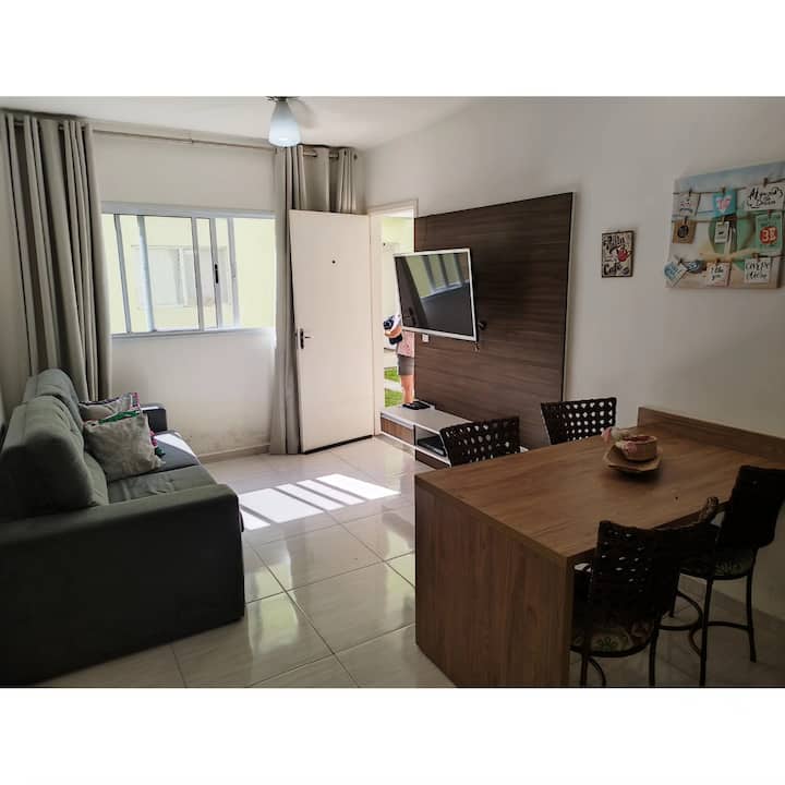 Apartamento Aconchegante, Com áRea Externa - Bertioga