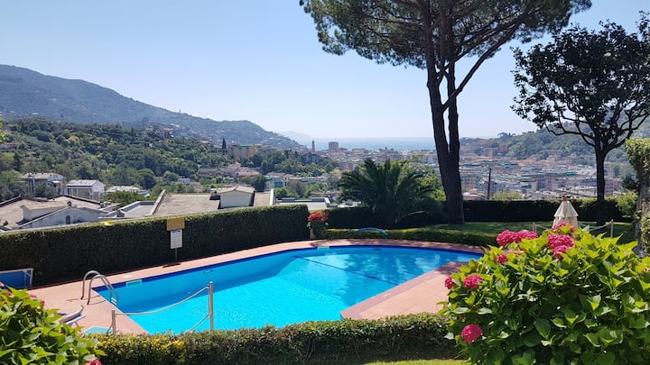 [Rapallo] Appartment With View, Pool And Park - Rapallo