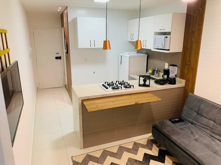 Lindo Flat Mobiliado Na Praia De Itapua - Vila Velha