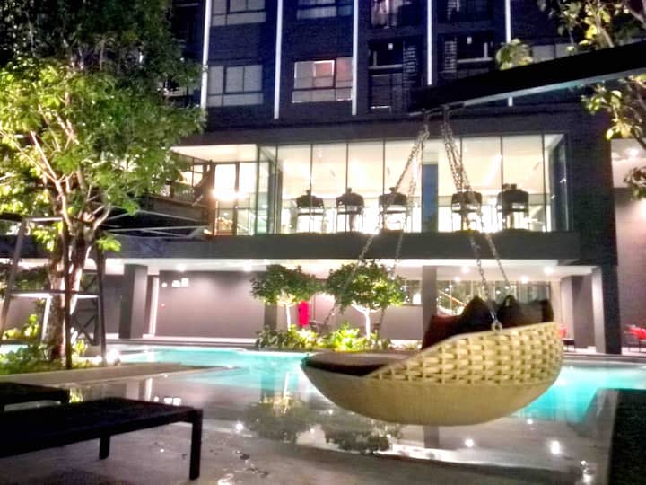 曼谷紧邻地铁Ins风北欧网红公寓，2站至asoke，5站至siam - Bangkok