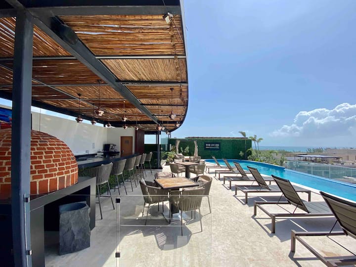 Penthouse At 5th Avenue Close To The Beach - Cozumel