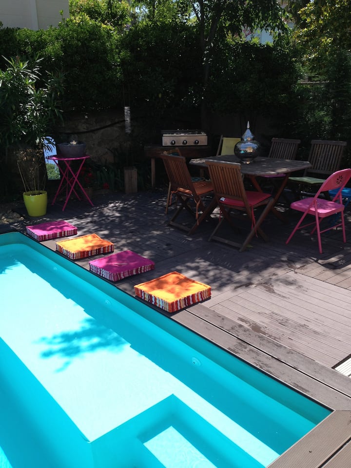 Maison+appartement Indépendant, Piscine, Wifi - Prades