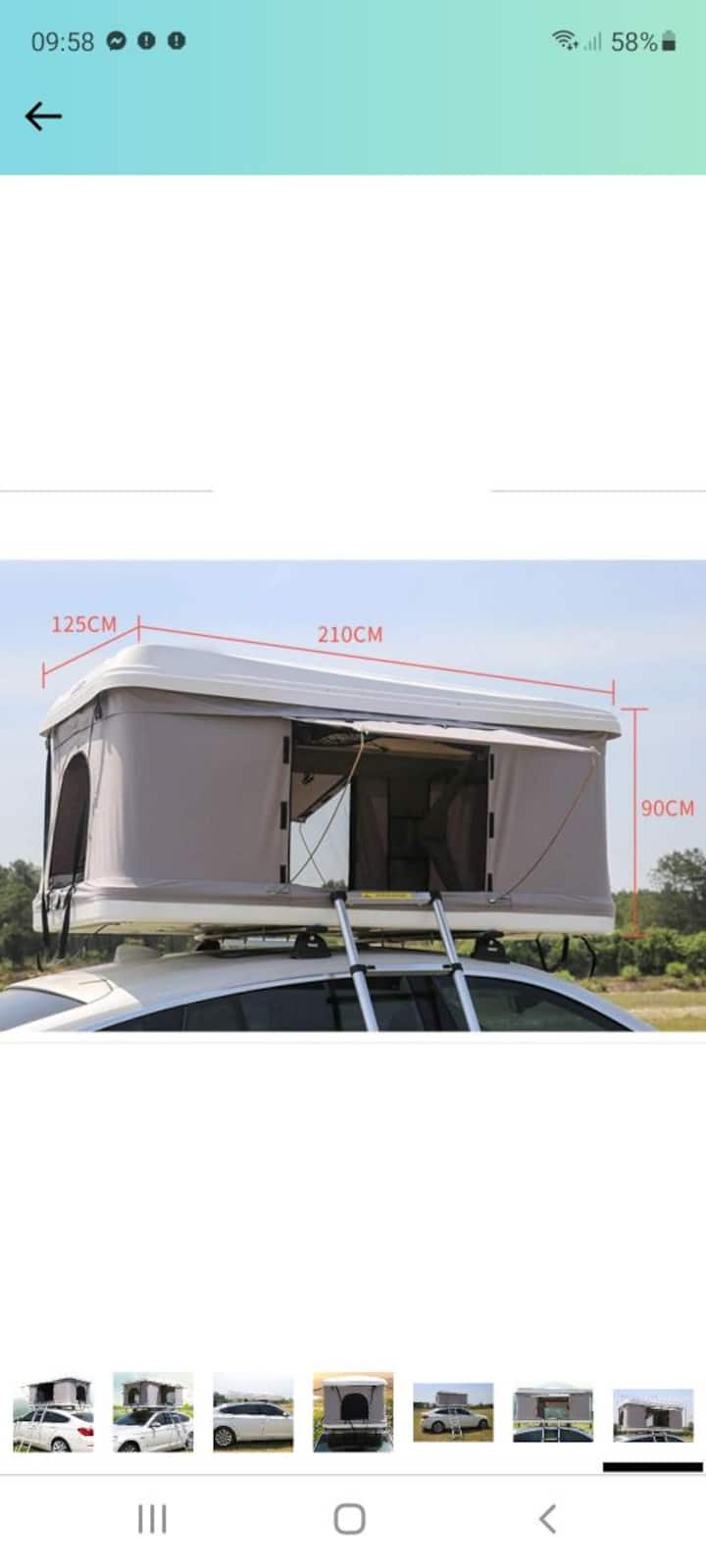 Location De Notre Tente De Toit 360°rigide Automatique Matelas Et éChelle Integré Pour Votre Véhicule ⚠Il Vous Faut Des Barres De Toit Avec Minimum 70cm Entre Elles. (Non Fourni Car Adaptées à Votre Véhicule)
Chèque De Caution De 1500€ Non Encaissé . - Castelsarrasin