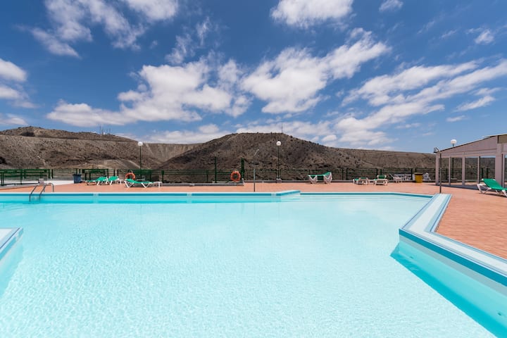 Piso Familiar C/piscina Y Tenis En Puerto Rico - Gran Canaria
