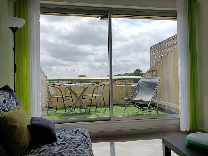 Studio Mezzanine Avec Terrasse - Juvignac
