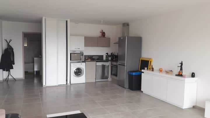 Grand Appartement (6prs) Au Calme à 10mn De La Mer - Bastelicaccia