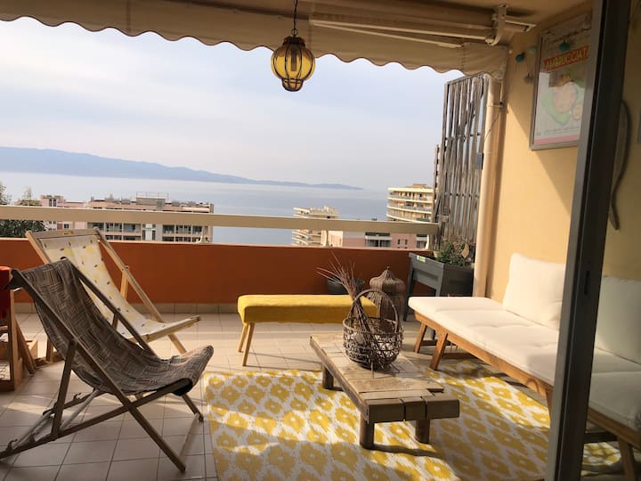 F4 Duplex - Vue Mer Route Des Sanguinaires - Ajaccio