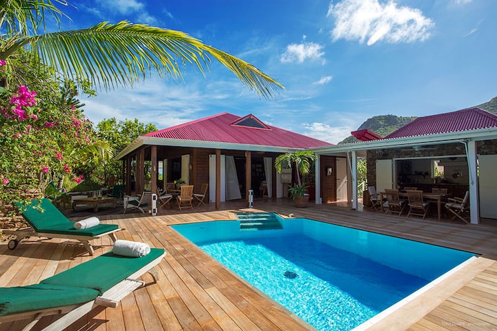 Villa Privé, Très Calme , Avec Vue Mer - Saint Barthélemy