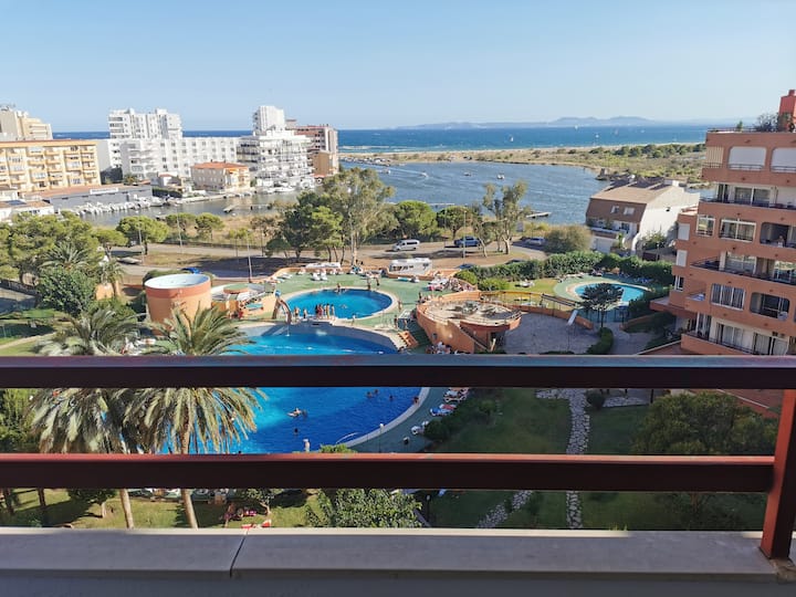 Studio 4 Personnes, Très Belle Vue Mer - Roses