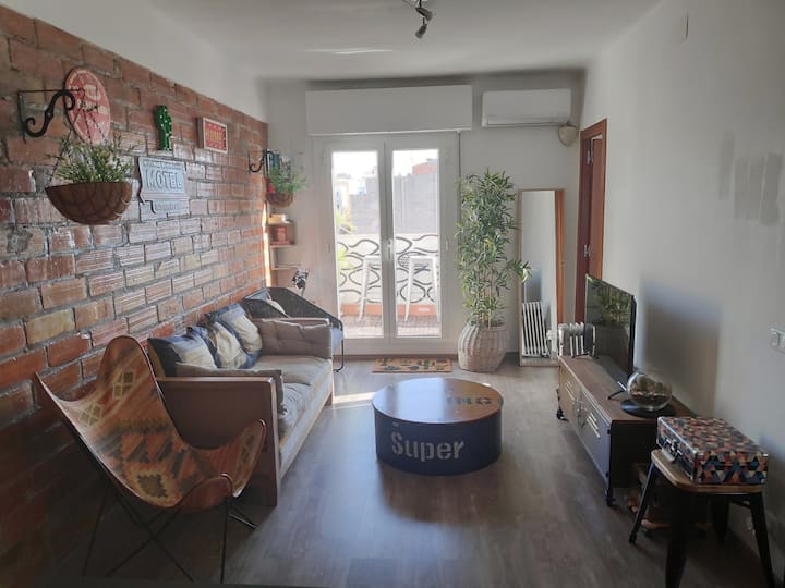 Camp Nou. Wifi.atico Con Terraza A 3 Min Del Metro - Barcelona - Sants Train station