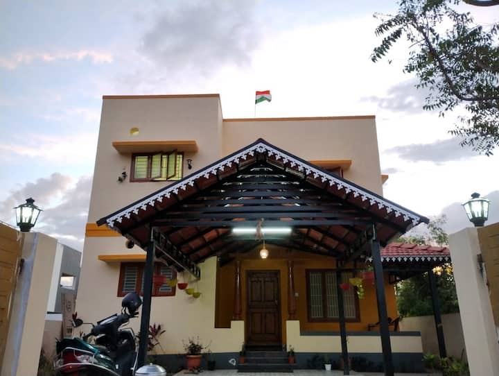 Shi's Chettinad Villa-3bhk~way2 Adiyogi/maruthamal - Coimbatore