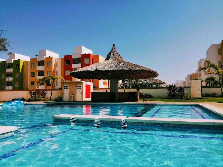 Renta De Departamento Acapulco C/alberca Y Aire - Acapulco