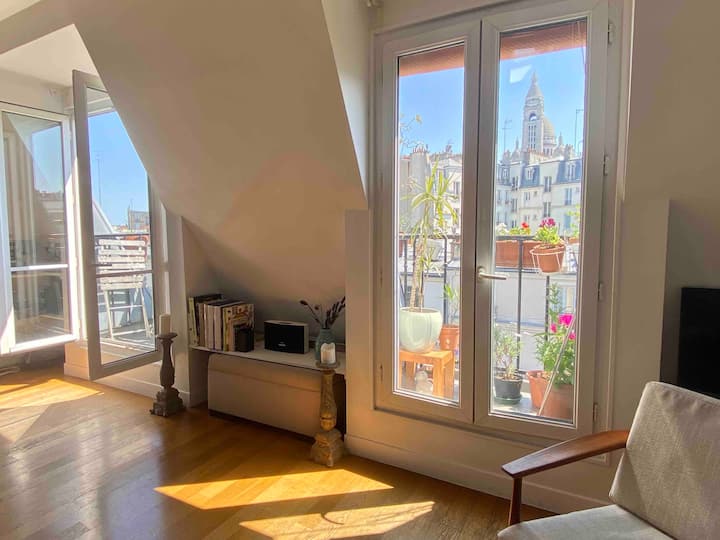Charmant Appartement Vue Sacré Coeur - París