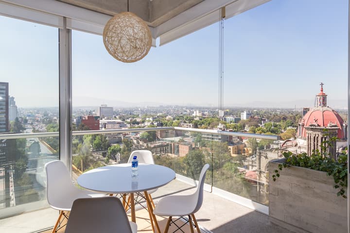 Oasis W/unbeatable View Of Chapultepec & Fast Wifi - Mexico